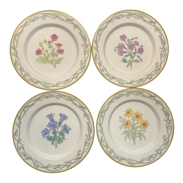 Vintage Floral Plate - Etsy