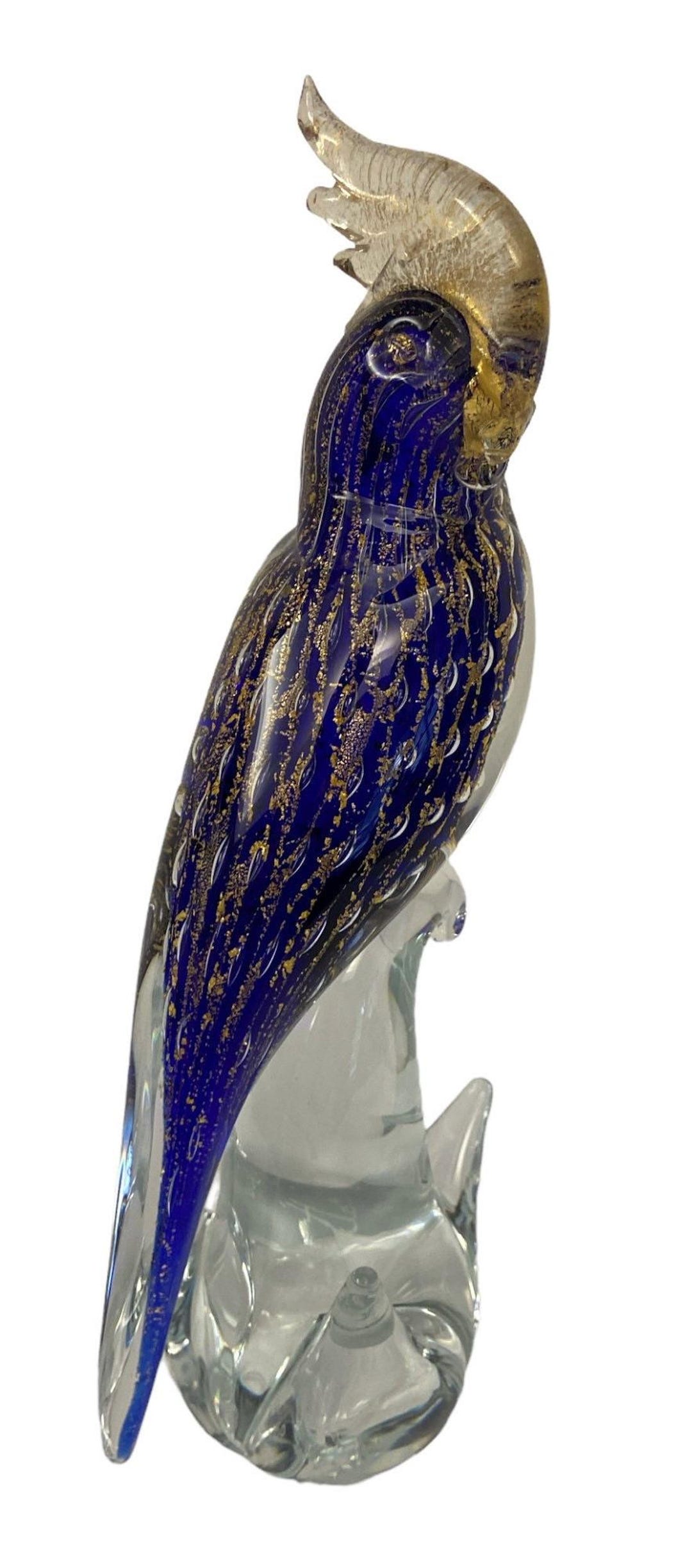 Gorgeous Murano Hand Blown Glass Parrot Sculpture - Etsy