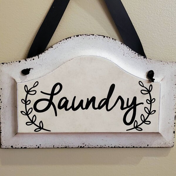Vintage Laundry Sign - Etsy