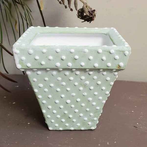Country Flower Pot - Etsy