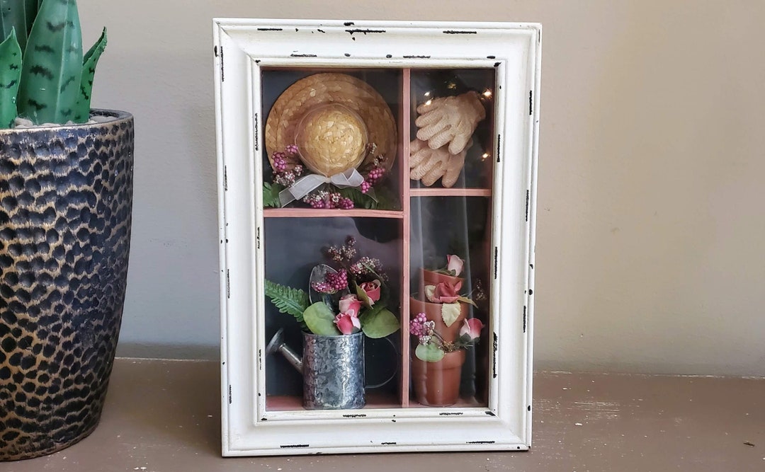 Garden Shadow Box Home Decor Art Christmas Gift Spring and Summer ...