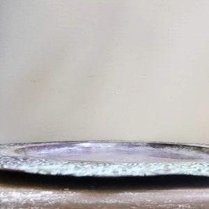 Large Round Tray Serving Tray Metal Tray Round Metal Tray - Etsy