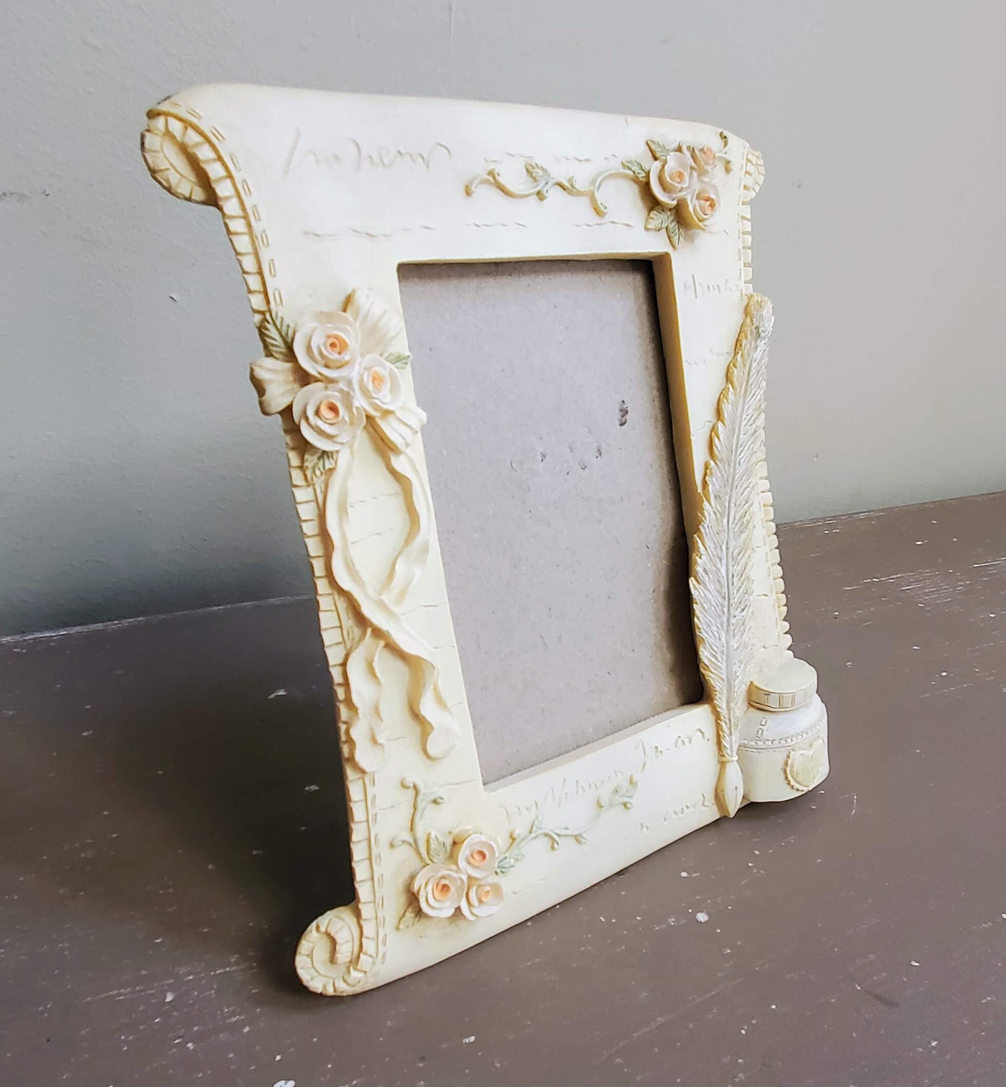 18Kt Gold + Ivory Antique Picture Frames Set of 3 - munimoro.gob.pe