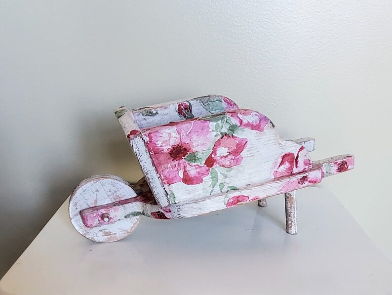 Miniature Wheelbarrow Mini Fairy Garden Accessories Small Vintage Tools ...