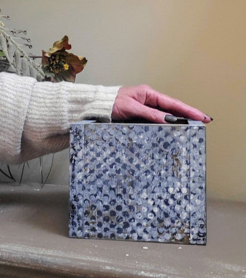 Rustic Wood Box Candle Holder Wooden Farmhouse Decor Wedding Home Gift ...