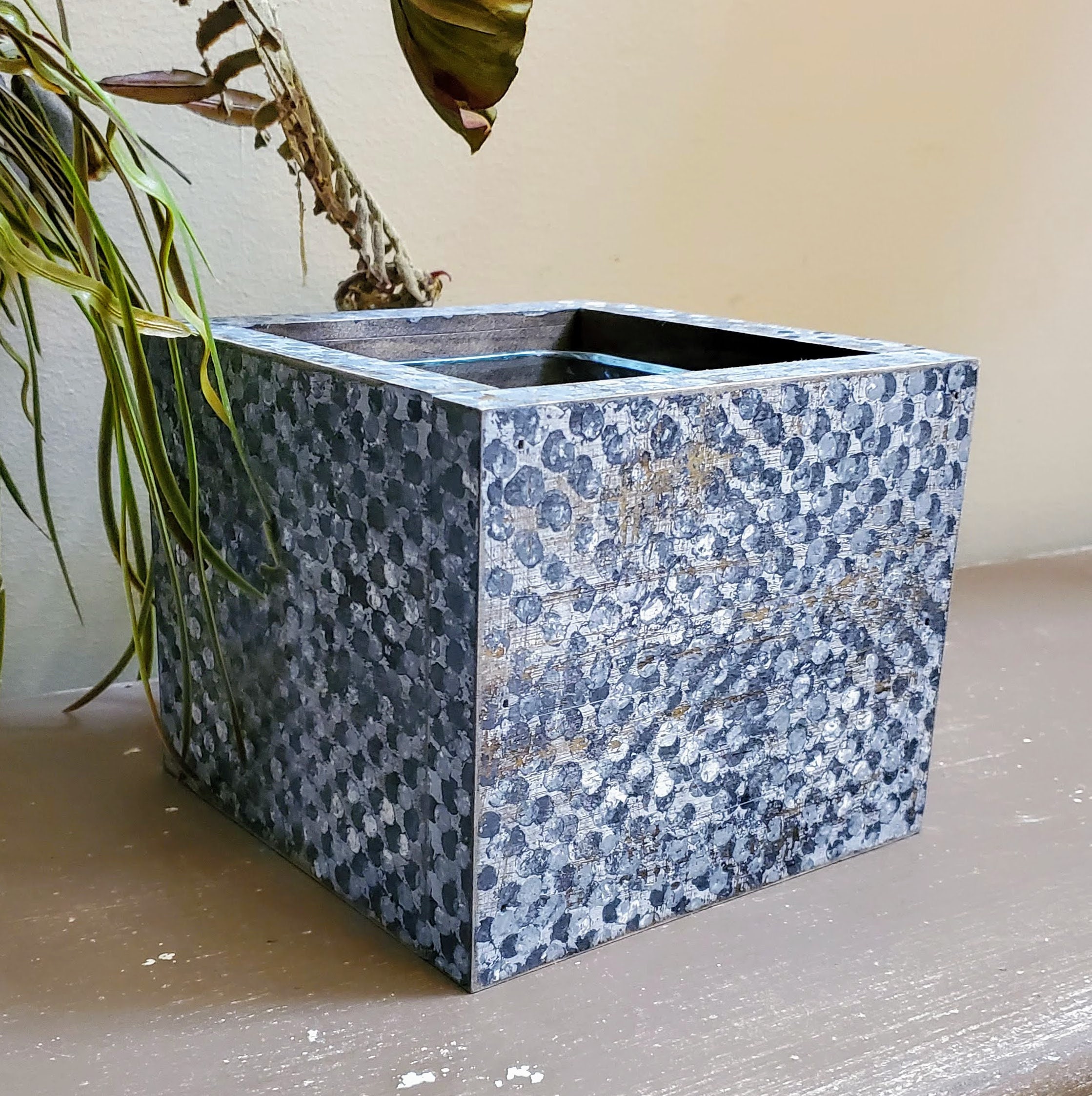 Rustic Wood Box Candle Holder Wooden Farmhouse Decor Wedding Home Gift ...