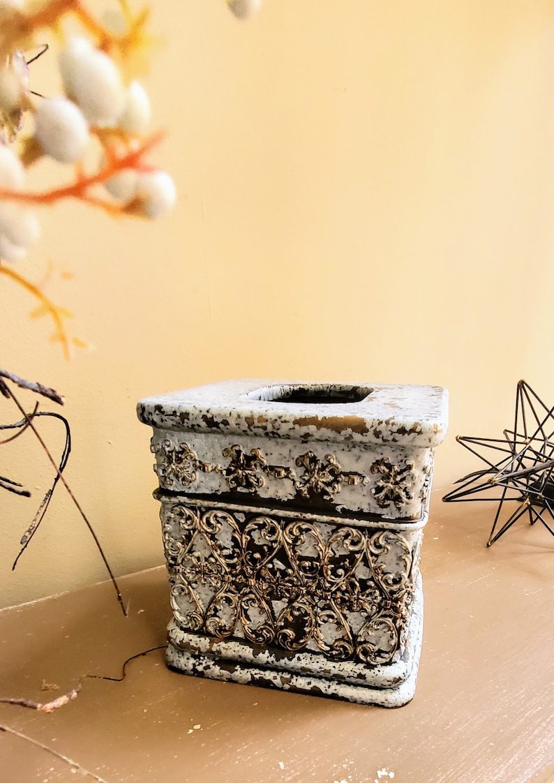 Square Tissue Box Cover Holder Bathroom Home Decor Housewarming Gift ...