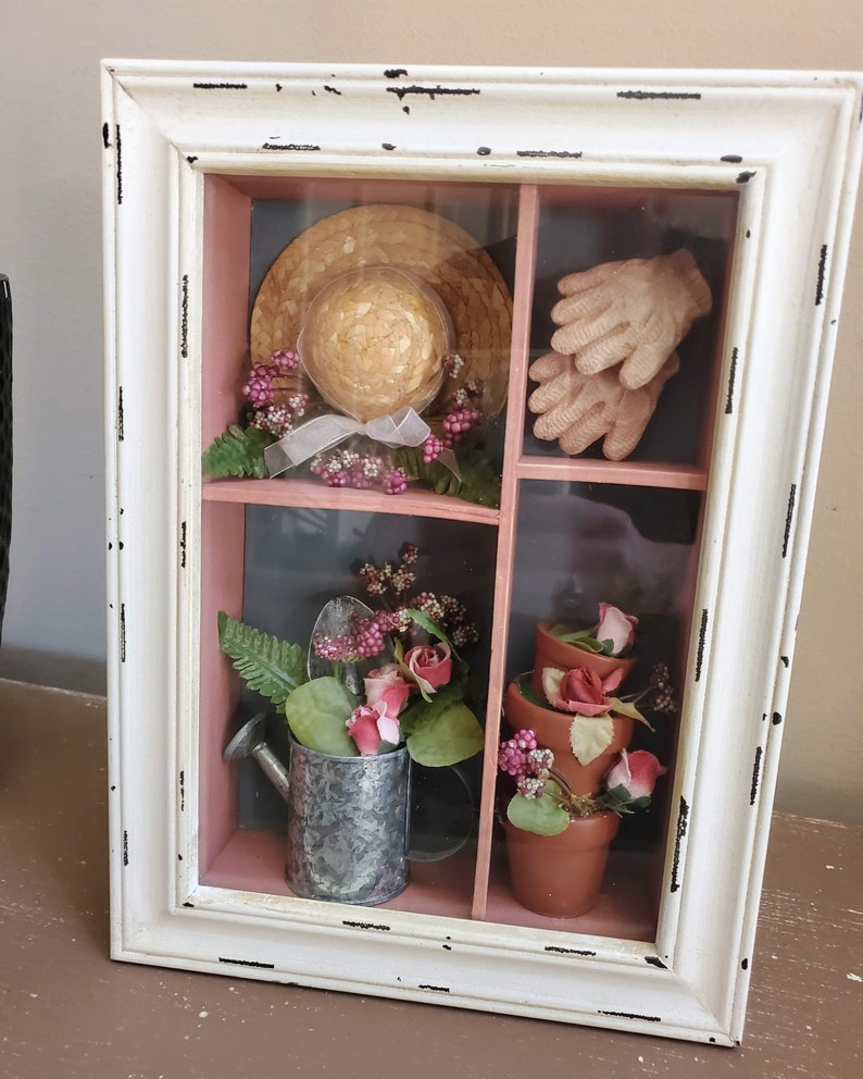 Garden Shadow Box Home Decor Art Christmas Gift Spring and Summer ...