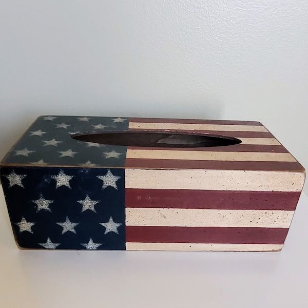 Patriotic Tissue Box Covers - Etsy