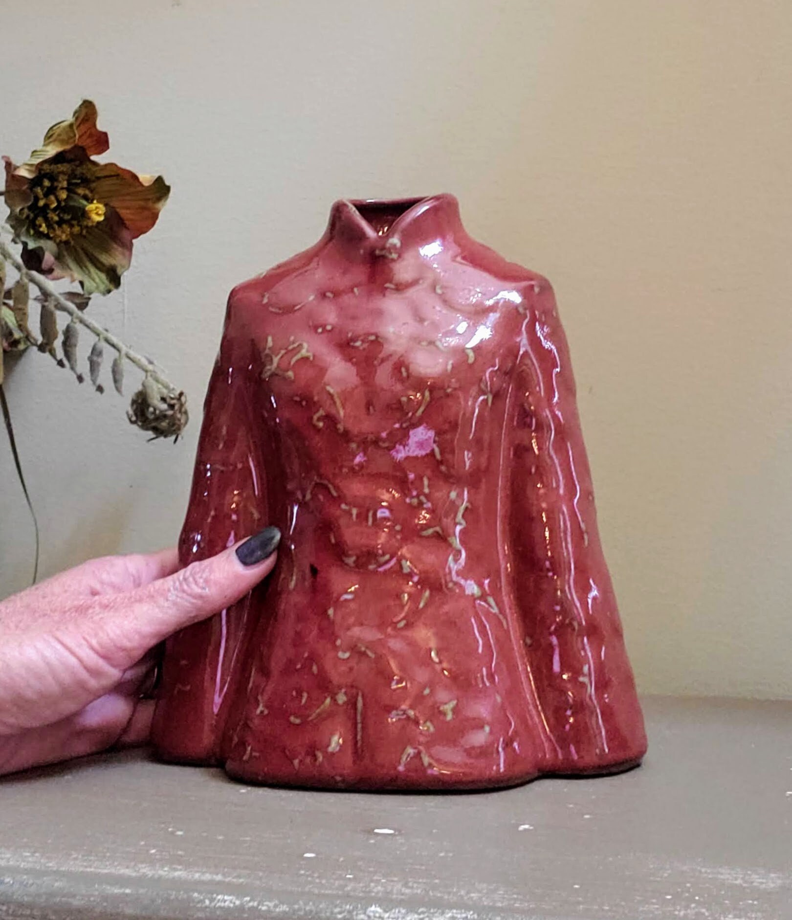 Vases Home & Living Home Décor Zodax,Oriental Ceramic Jacket Vase,Dark ...