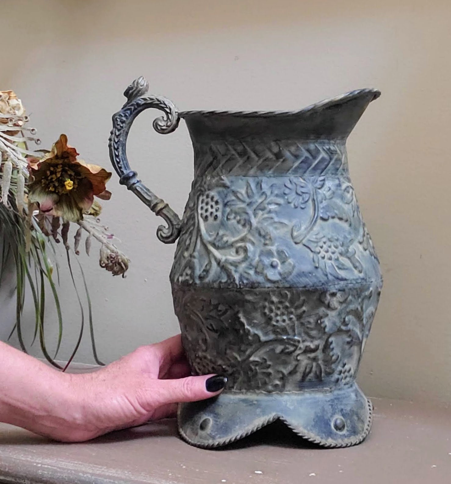 Antique Water Vase - Etsy