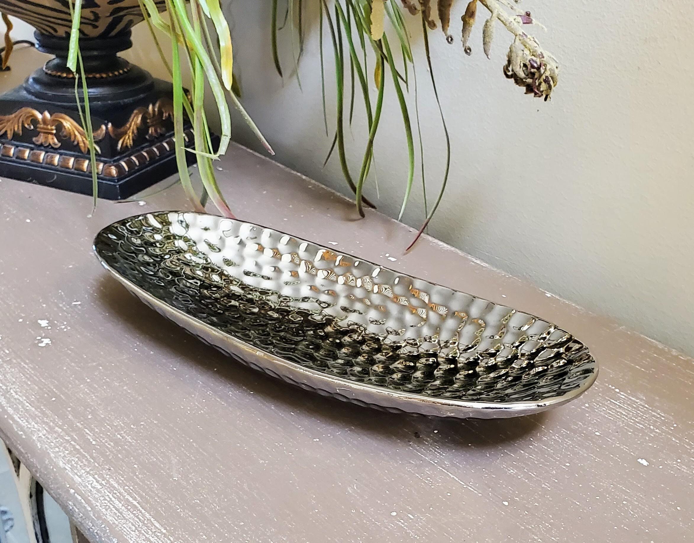 2 Sets Gold Oval Stainless Steel Trinket Tray, Towel Storage Dish 公式サイト