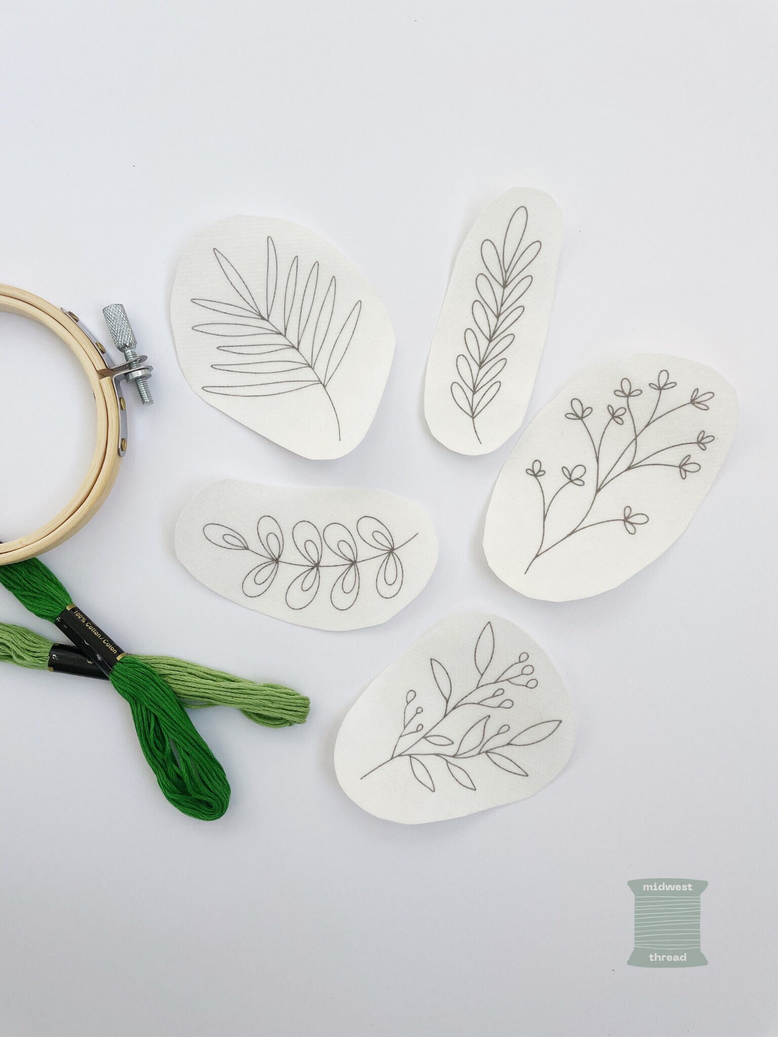 Stick and Stitch Plant Pack Embroidery Pattern / Transfer / - Etsy