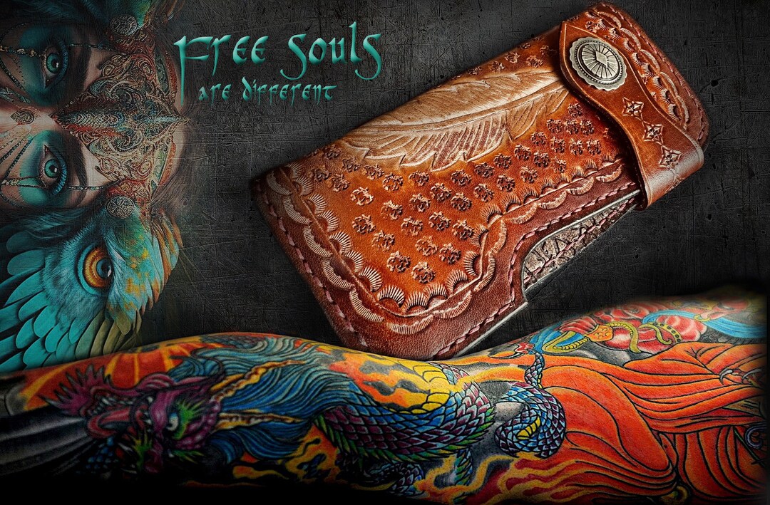 Wallet Motorcycle, Wallet Leather, Biker Wallet Chain, Anniversary Gift ...