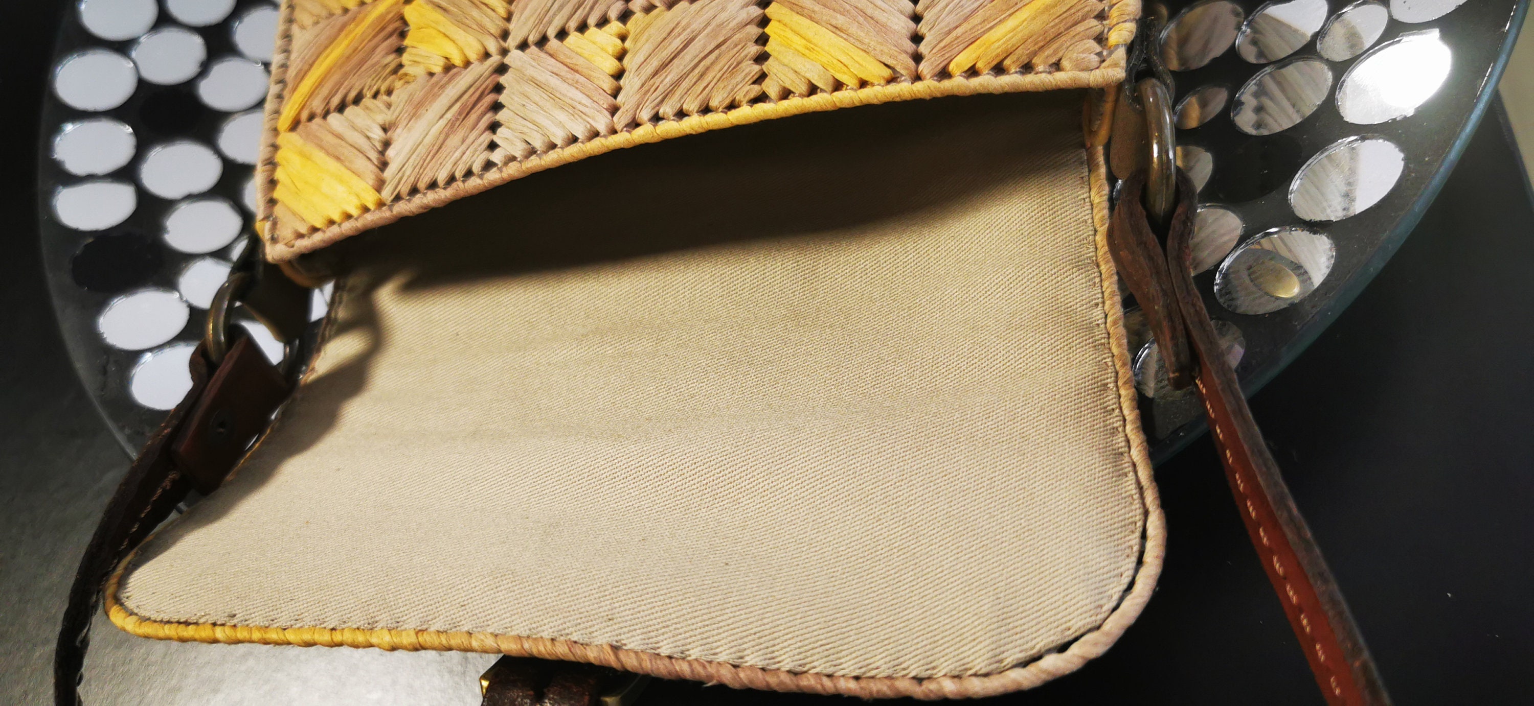 Crochet Raffia Natural Straw Bag , Leather& Crochet Bag, Handmade Straw ...