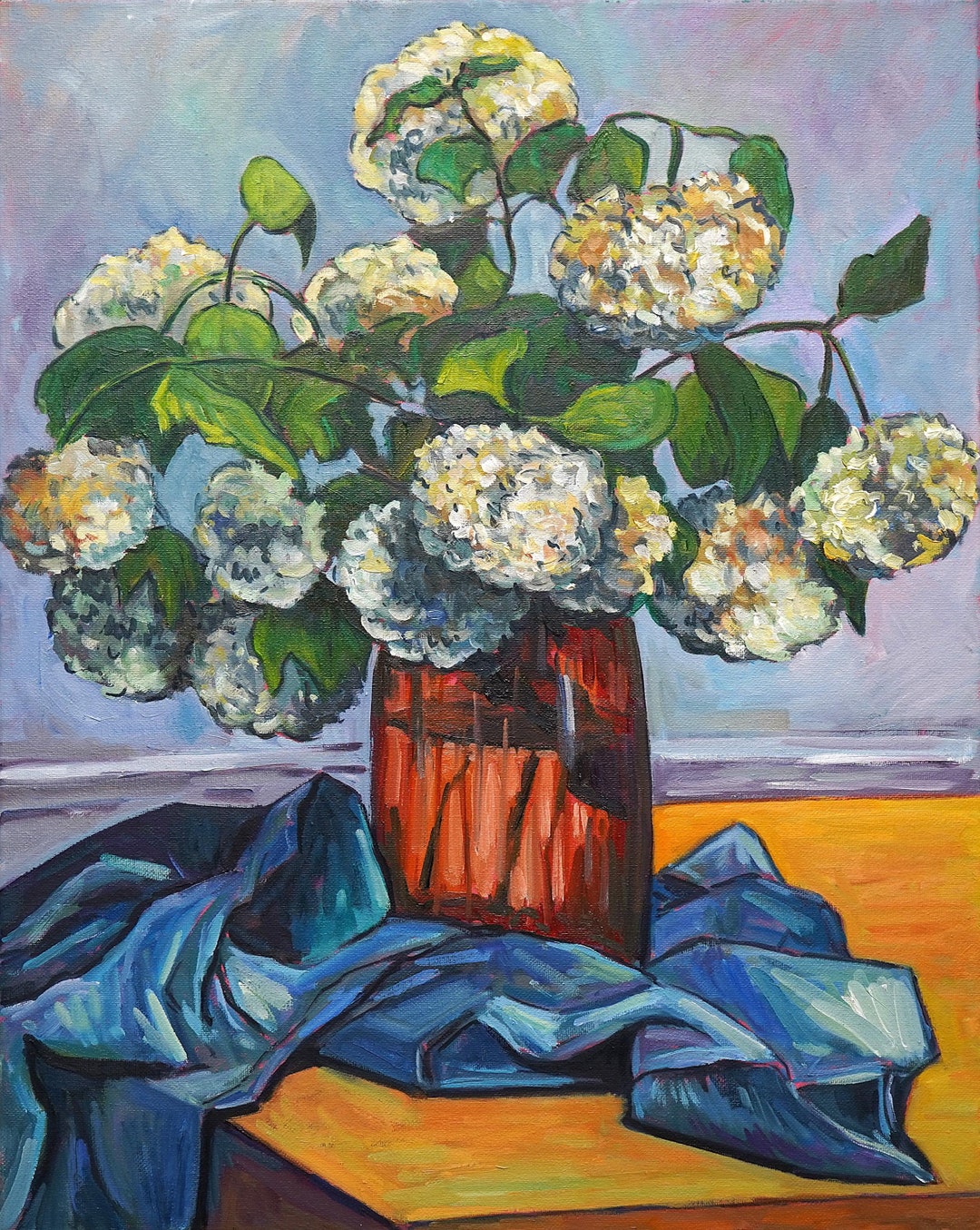 Flower Bouquet Still Life, Original Oil Painting on Canvas ...