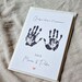 Personalized Pregnancy Announcement Card Handprints Babies Future ...