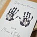 Personalized Pregnancy Announcement Card Handprints Babies Future ...