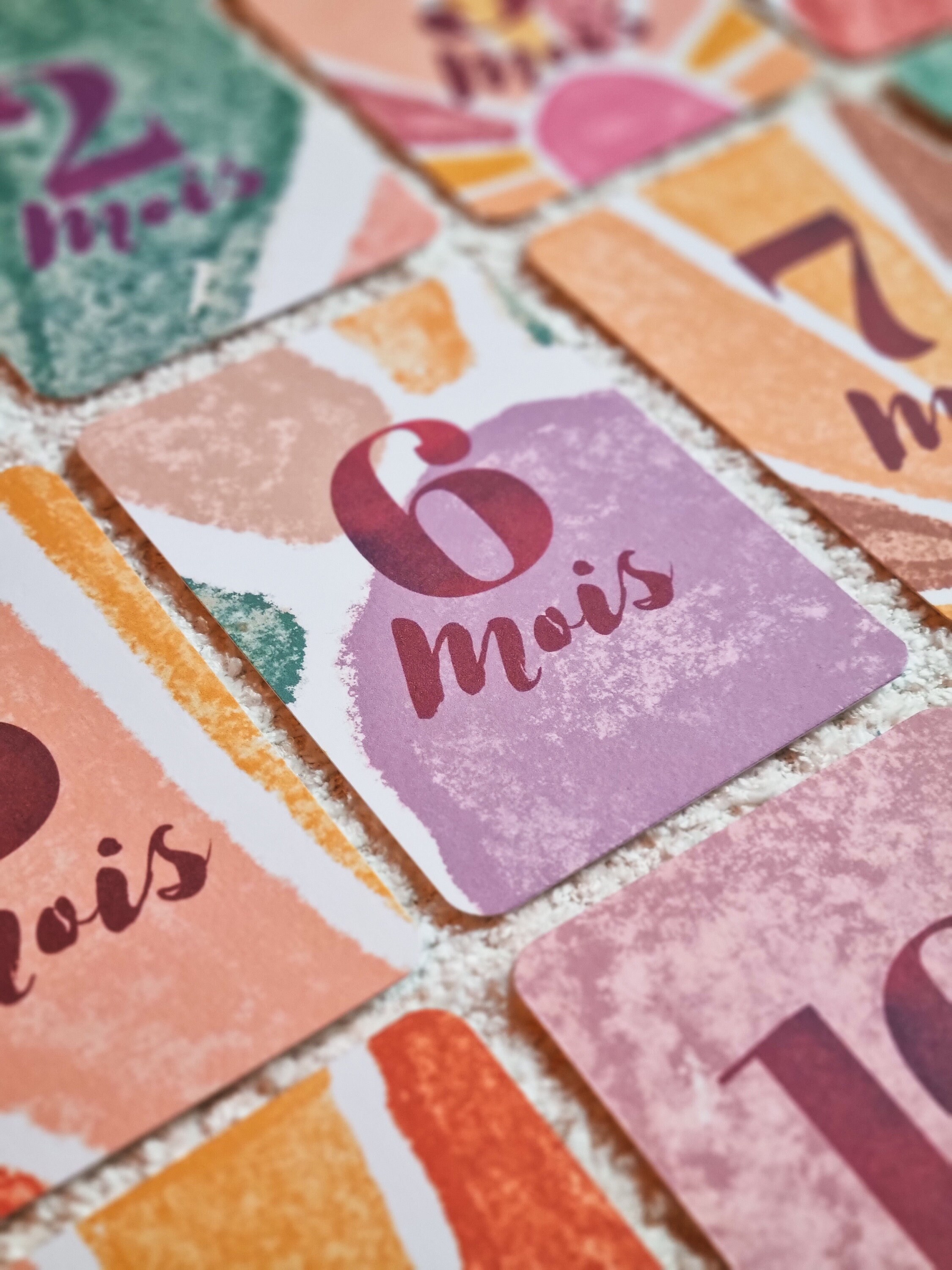Original Milestone Cards 12 Months Color Sunny Sun Gift List - Etsy