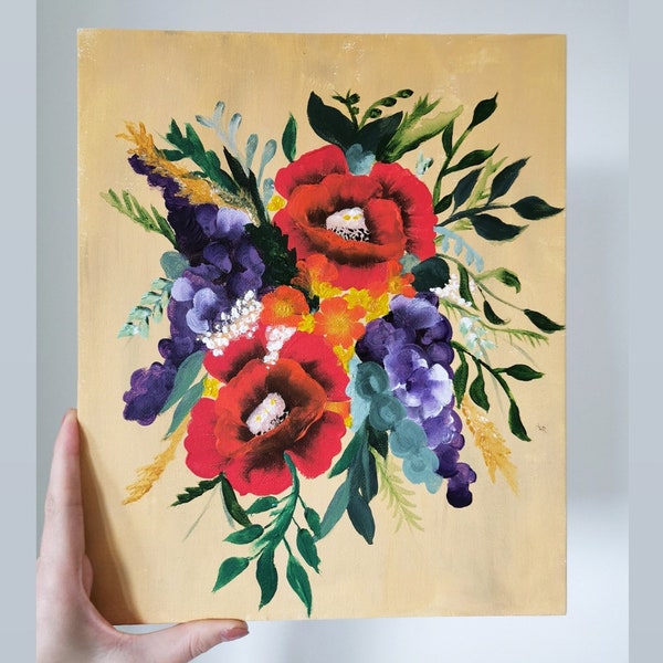 Acrylic Poppies - Etsy