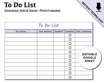 Editable Pink Inventory Tracker for Business Google - Etsy