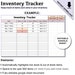 Editable Pink Inventory Tracker for Business Google Spreadsheets ...