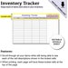 Editable Purple Inventory Tracker for Business Google Spreadsheets ...