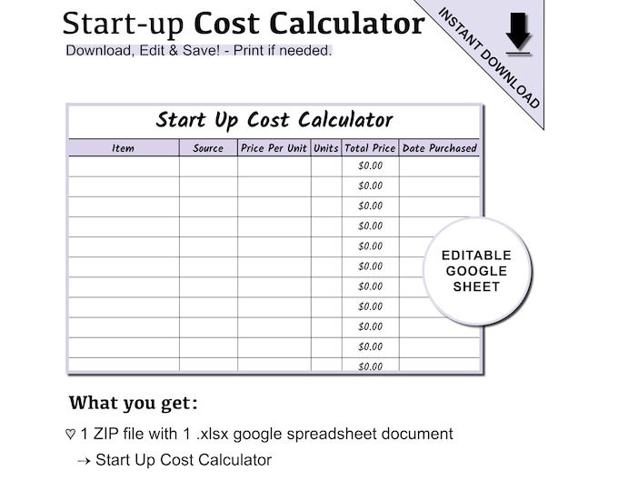 Editable Purple Inventory Tracker for Business | Google Spreadsheets ...