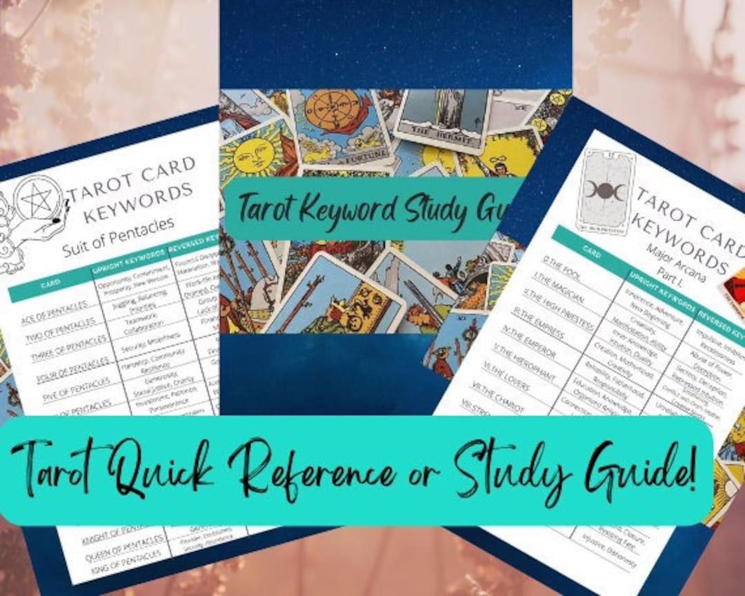 Tarot Quick Reference or Study Guide! - Etsy