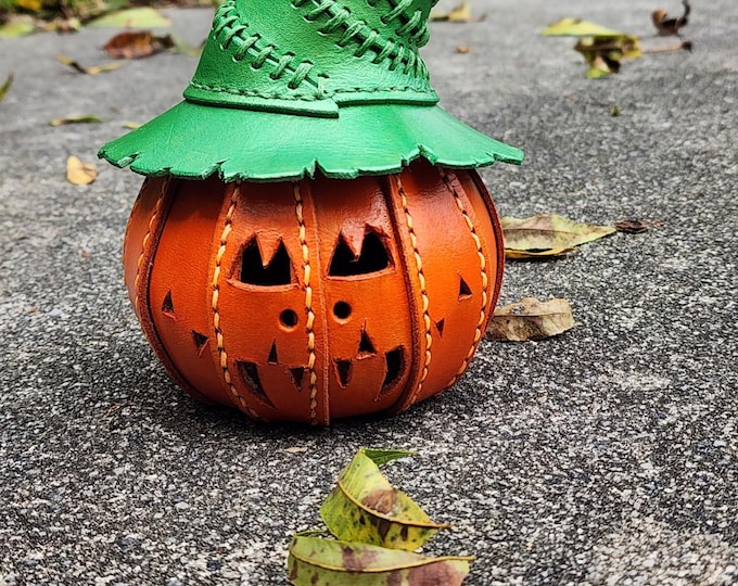 Leather Pumpkin - Etsy