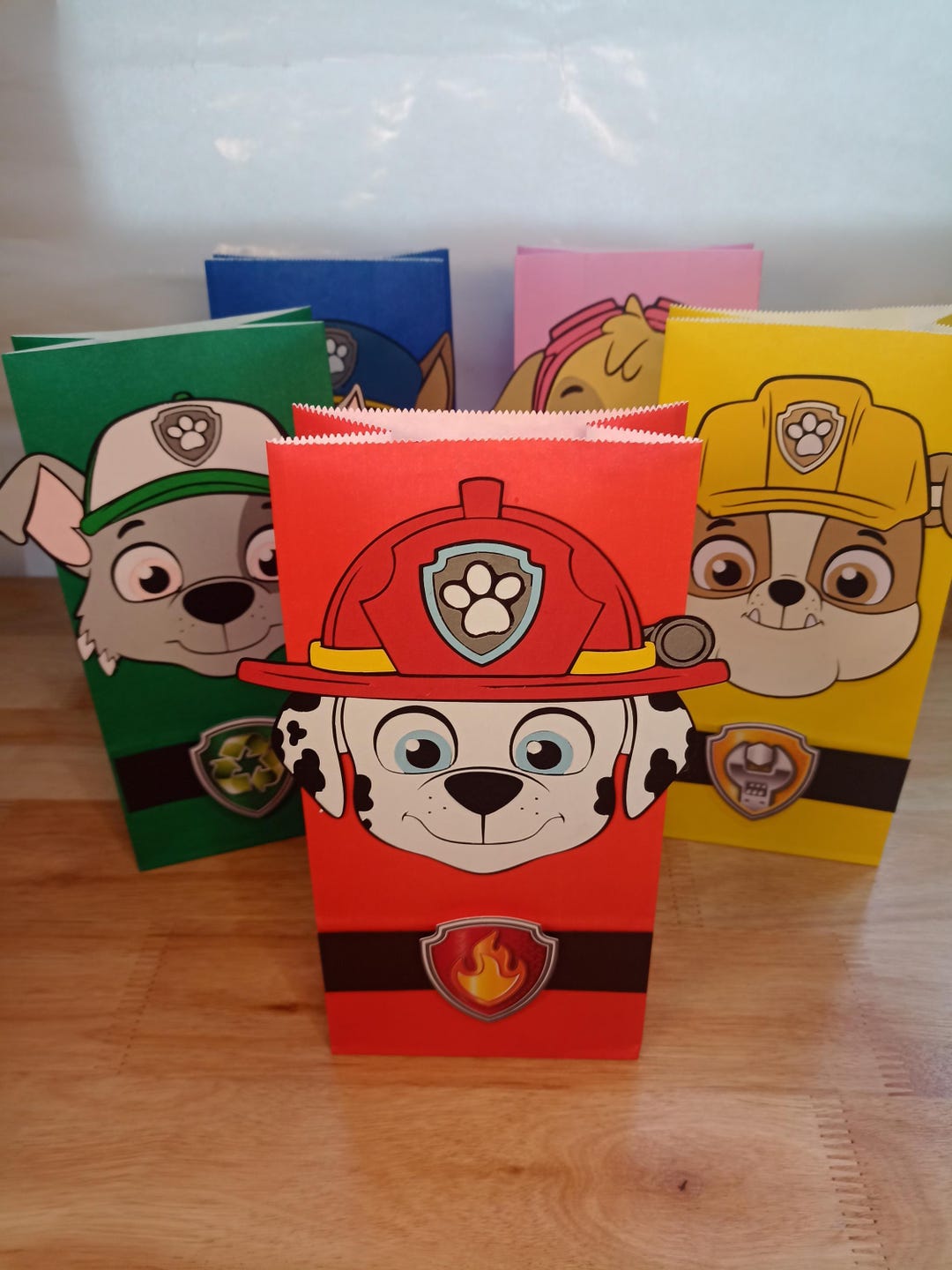 Party Favor Bags Templates Puppies - Etsy