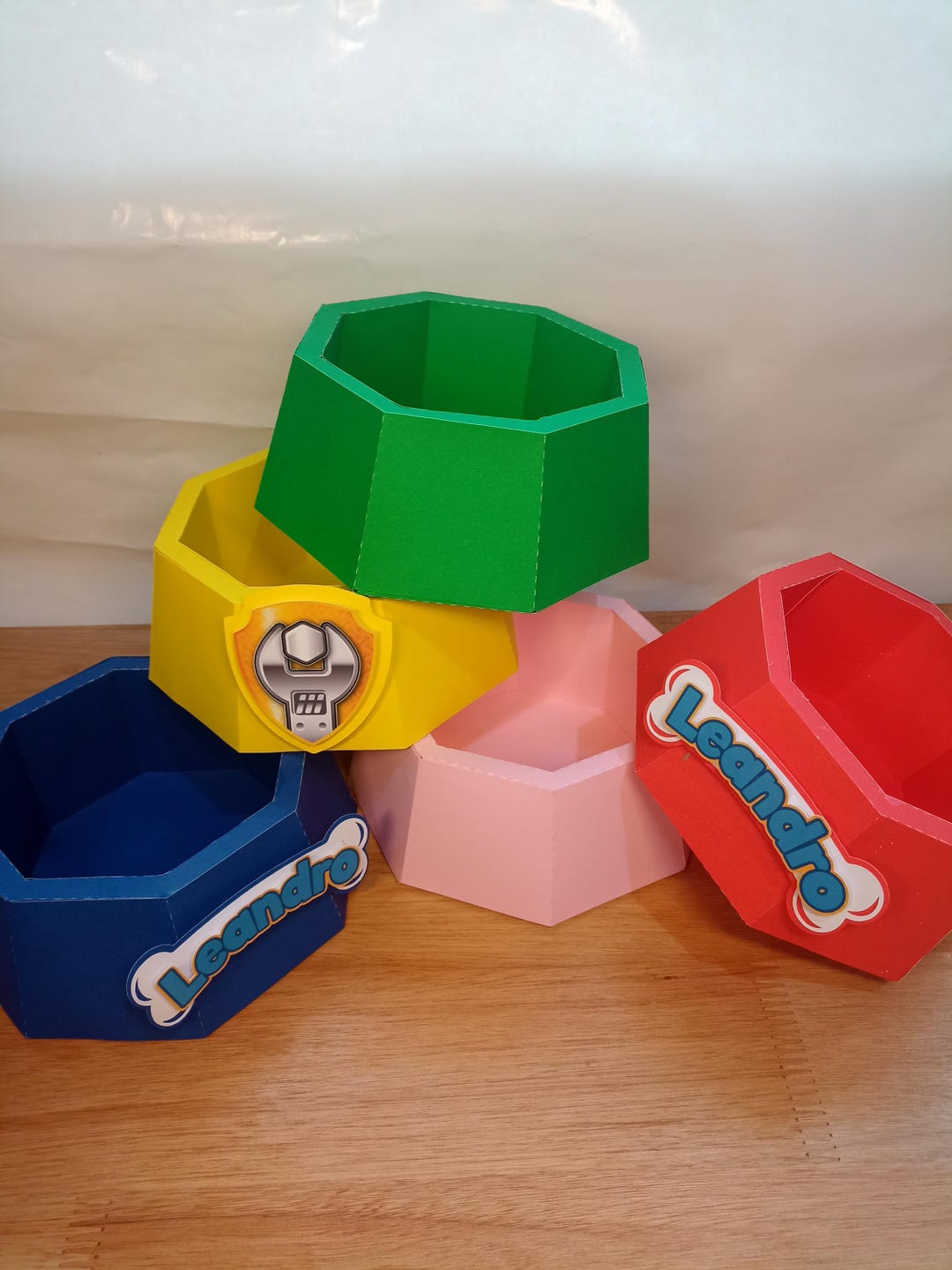 Template Paper Dog Bowls 3D Papercraft. Paw Patrol Party - Etsy