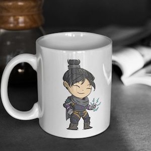 Apex Legends | Cute Chibi Wraith | 11oz White Glossy Mug | Perfect Gift ...