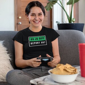 League of Legends | GG Jungle Diff Report Bot T-shirt |funny Black ...