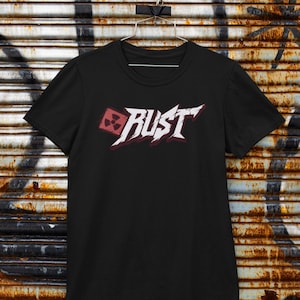 Rust | Rust Graphic Logo T-shirt | Gaming T-shirt | Black & White ...