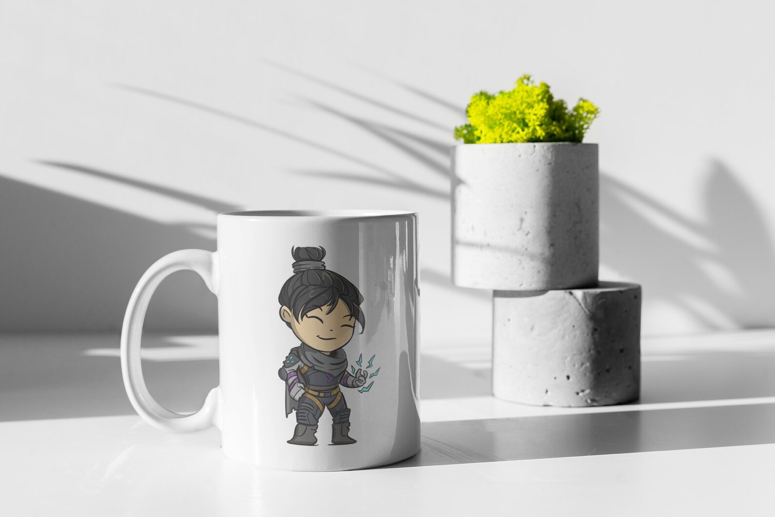 Apex Legends | Cute Chibi Wraith | 11oz White Glossy Mug | Perfect Gift ...