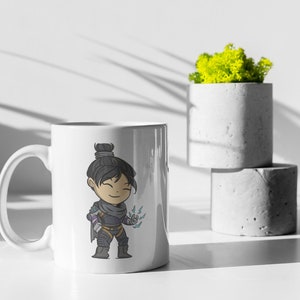 Apex Legends | Cute Chibi Wraith | 11oz White Glossy Mug | Perfect Gift ...