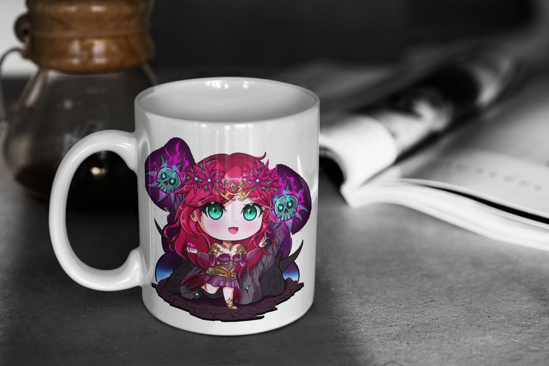 Smite | Cute Chibi Persephone | 11oz White Glossy Mug | Perfect Gift ...