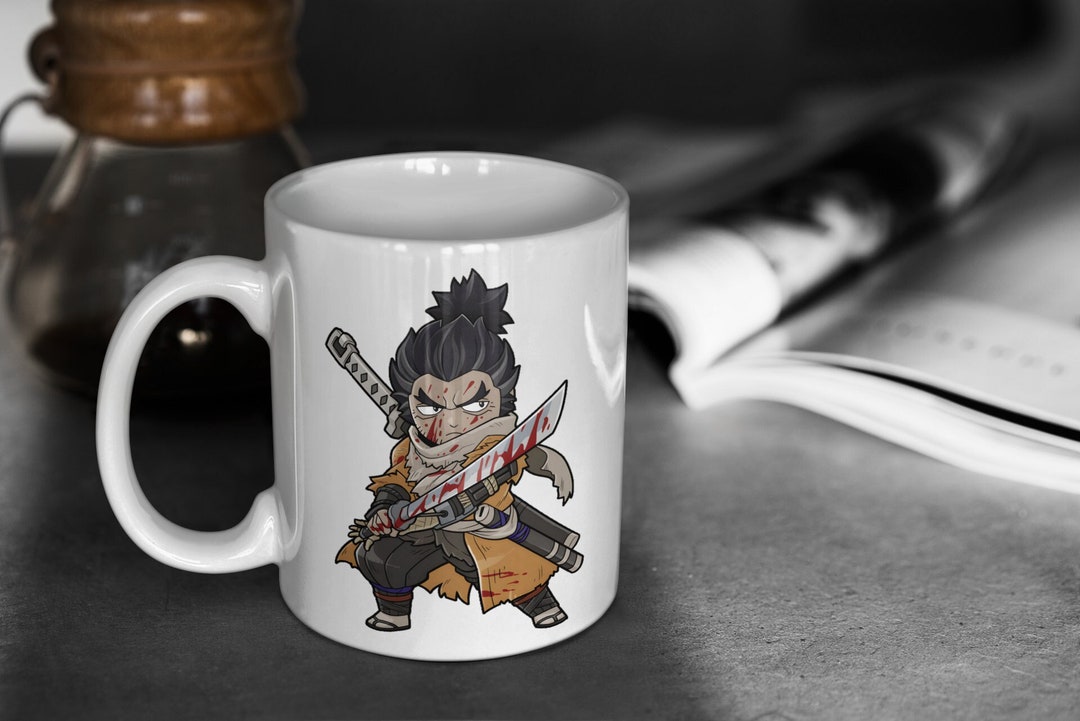 Sekiro: Shadows Die Twice Cute Chibi Sekiro 11oz White Glossy Mug ...