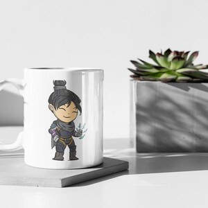 Apex Legends | Cute Chibi Wraith | 11oz White Glossy Mug | Perfect Gift ...