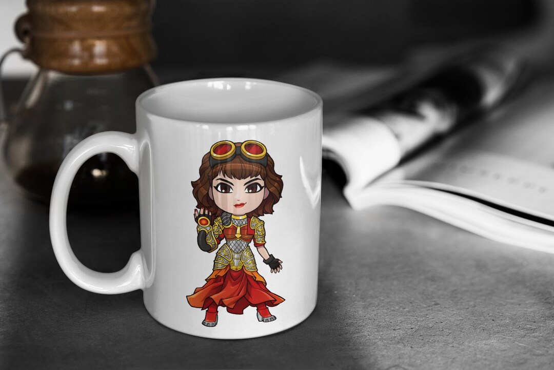 Magic: the Gathering Cute Chibi Chandra 11oz White Glossy Mug Perfect ...