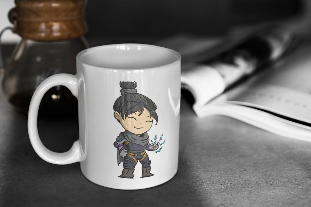 Apex Legends | Cute Chibi Wraith | 11oz White Glossy Mug | Perfect Gift ...