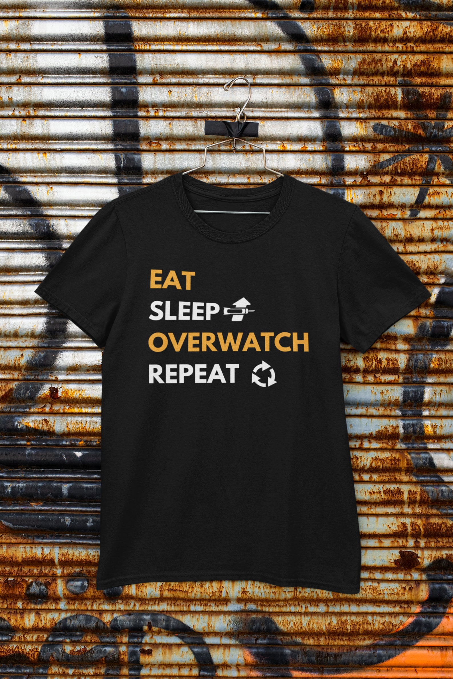 Overwatch 2 | Eat Sleep Overwatch Repeat T-shirt | Gaming T-shirt ...