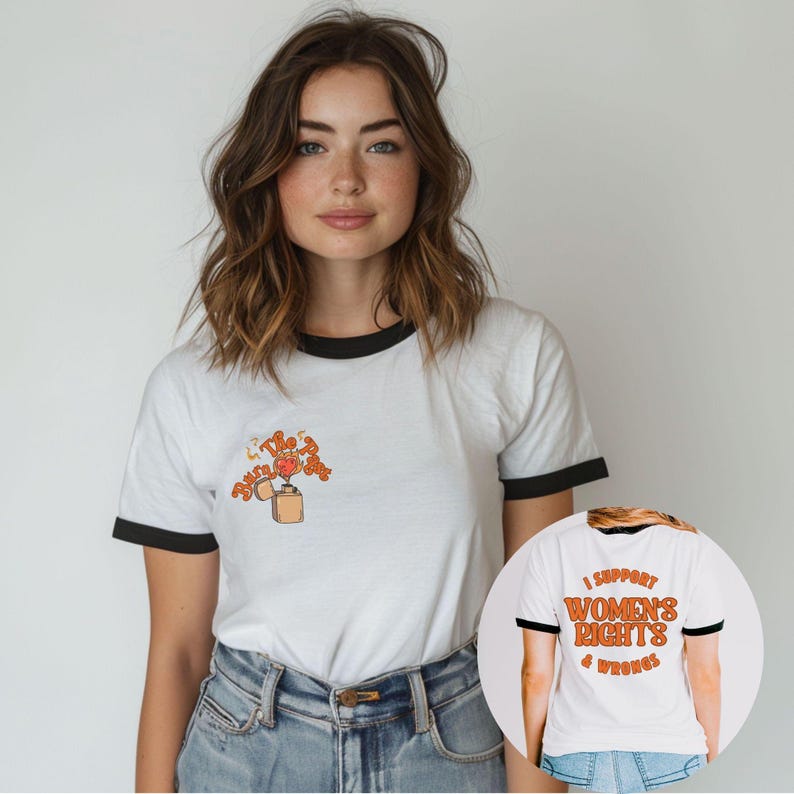 Retro Ringer Tee: Feminist Graphic, Women's Rights - Etsy