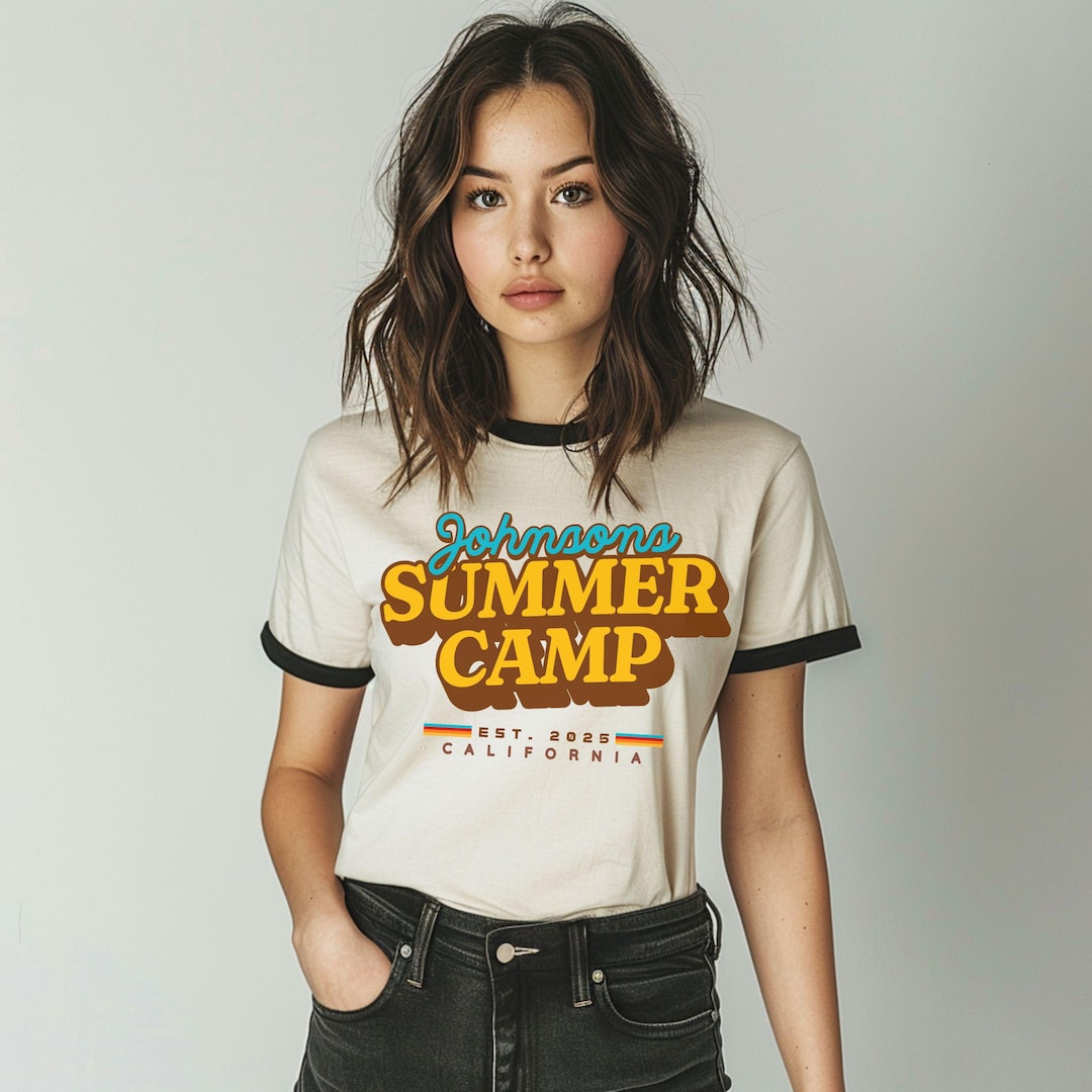 70's Retro Summer Camp Shirts, Camping Ringer Tees, Retro Camping Shirts, Retro 80's Camp Shirts ...