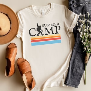 Retro Summer Camp T-shirt: Custom Group Camping Shirts - Etsy