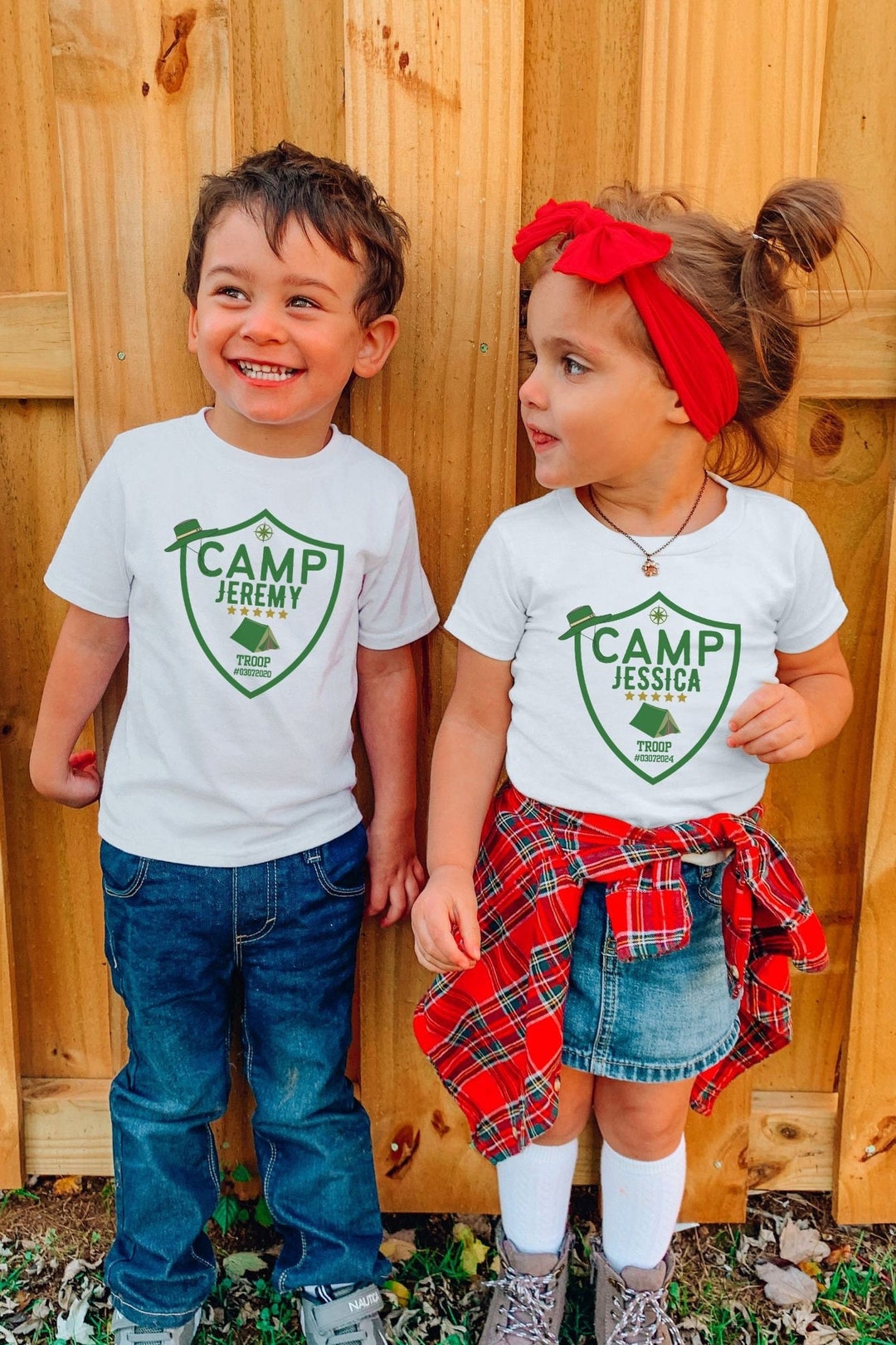 Custom Camping T-shirts, Custom Camp Troop Badge Graphic Tee ...
