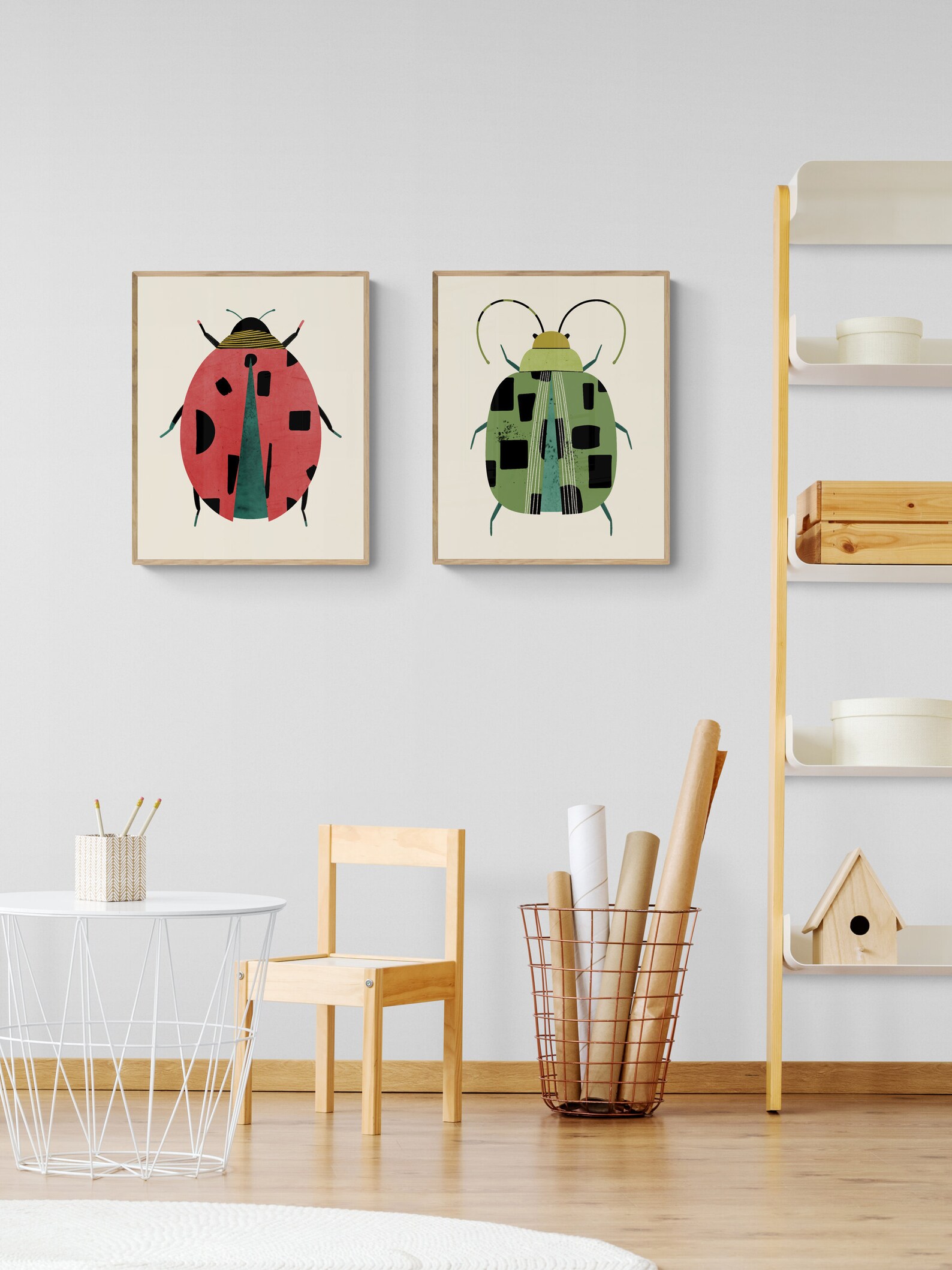 Red Ladybird Print Printable Wall Art Nursery Wall Decor - Etsy
