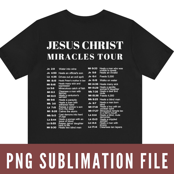 Jesus Tour Shirt - Etsy