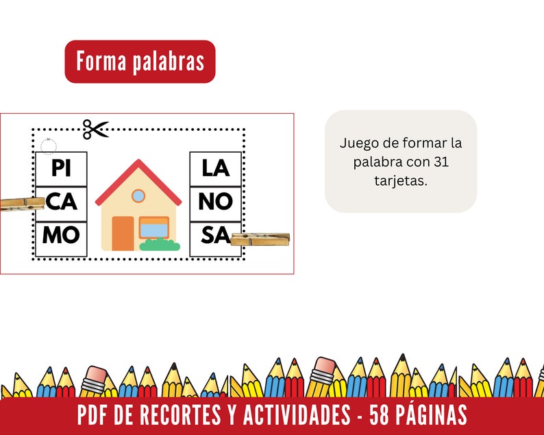 Spanish Classroom Syllables and Words Printable ~ Downloadable ...